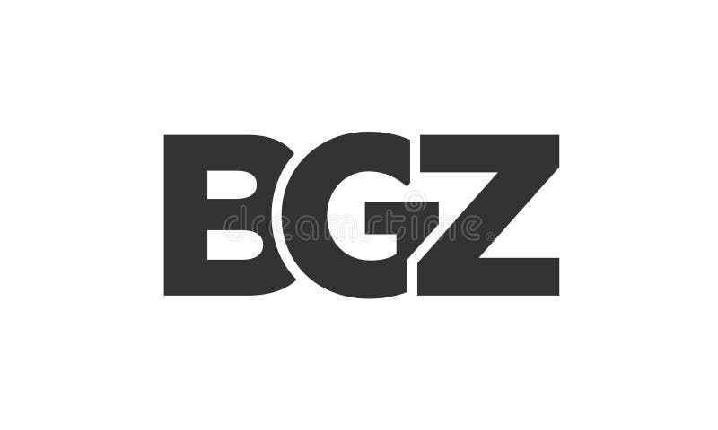 BGZ Logo Design Template with Strong and Modern Bold Text. Initial ...