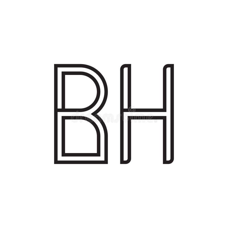 Bh Initial Letter Vector Logo Icon Stock Vector - Illustration of ...