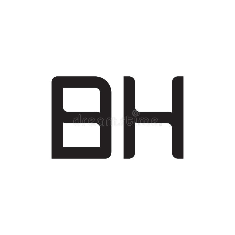 Bh Initial Letter Vector Logo Icon Stock Vector - Illustration of ...