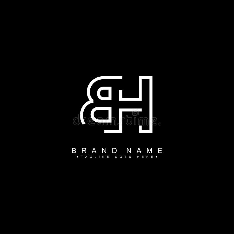 BH Minimal Vector Logo - Simple Business Logo for Monogram B and H ...