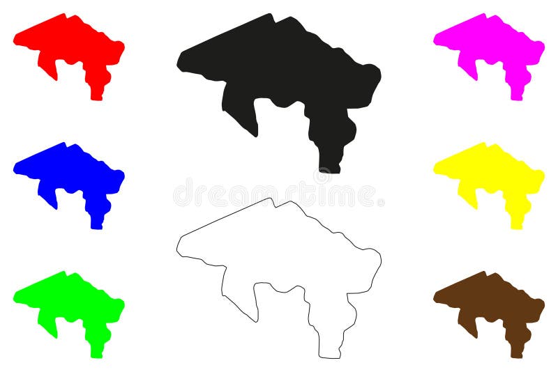 Bhadrak City (Republic of India, State of Odisha) Map Vector ...