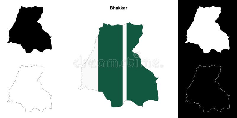 Bhakkar Outline Map Stock Illustrations – 2 Bhakkar Outline Map Stock ...