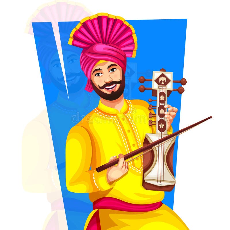 Bhangra Traditional Props Stock Illustrations – 10 Bhangra Traditional ...