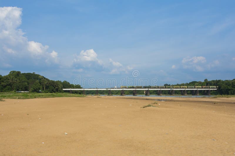 Bharathapuzha river bridge stock photo. Image of greenery - 331848088
