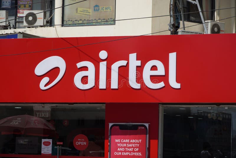 Bharti Airtel Shop Front. Airtel Distributor Storefront Editorial ...