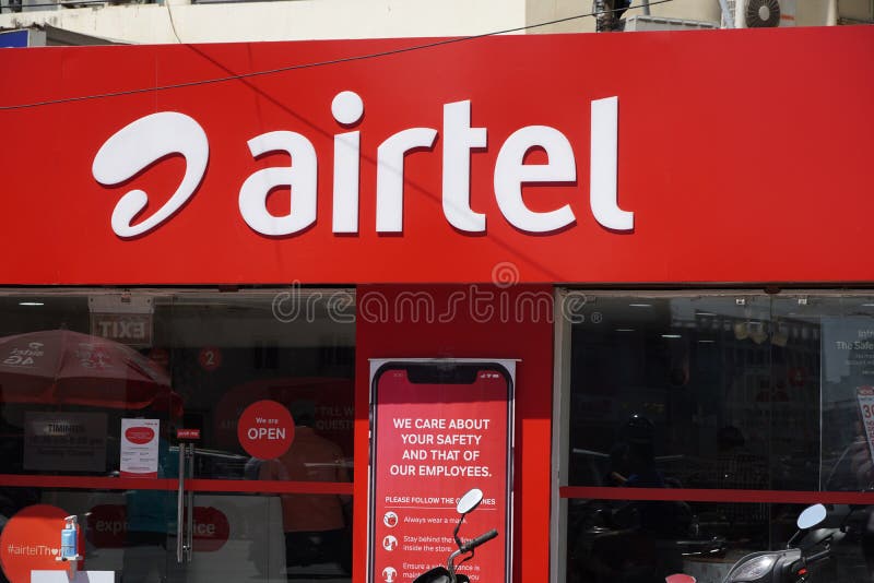 Bharti Airtel Shop Front. Airtel Distributor Storefront. Udaipur India ...