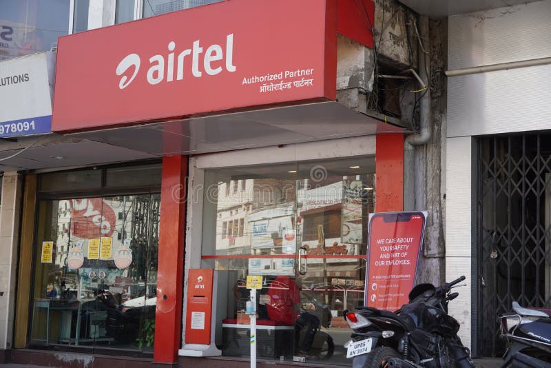 Bharti Airtel Shop Front. Airtel Distributor Storefront Editorial Image ...