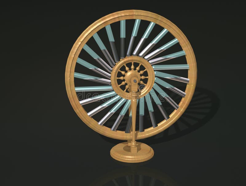 Bhaskara`s Wheel. Perpetual Motion Machine. Perpetuum Mobile. Physics ...