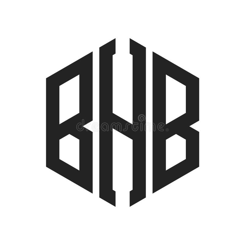 BHB Logo Design. Initial Letter BHB Monogram Logo Using Hexagon Shape ...