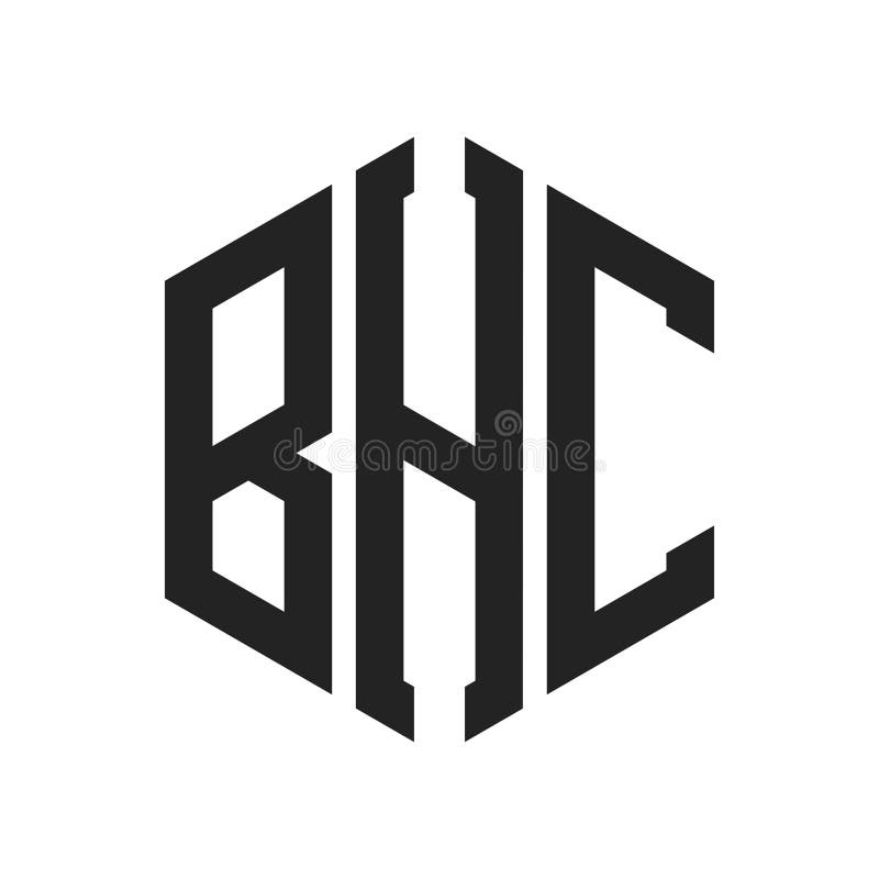 BHC Logo Design. Initial Letter BHC Monogram Logo Using Hexagon Shape ...
