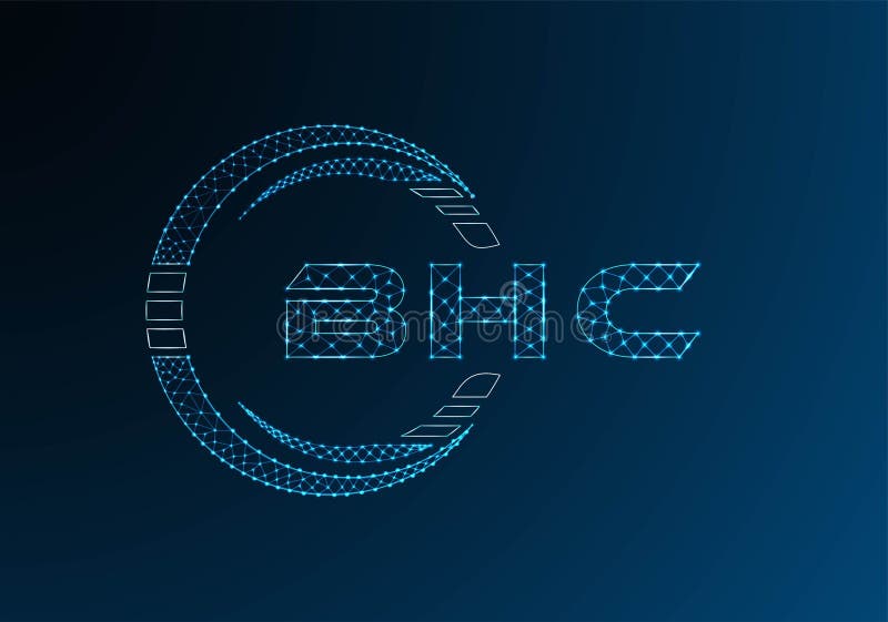 BHC Low Poly Letter Logo Vector Design. BHC Stock Illustration ...
