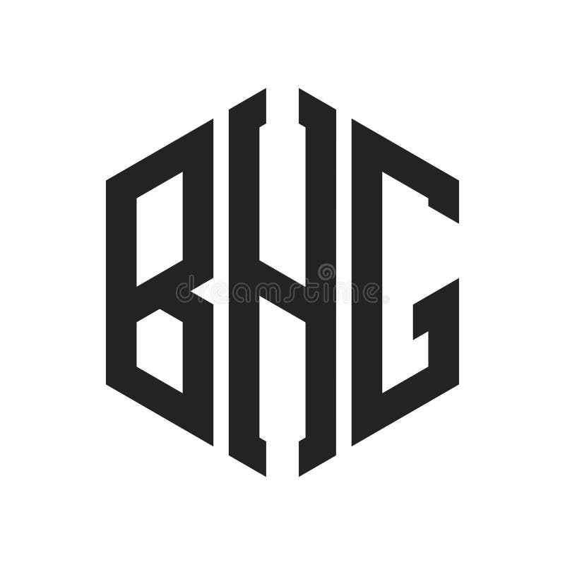 BHG Logo Design. Initial Letter BHG Monogram Logo Using Hexagon Shape ...