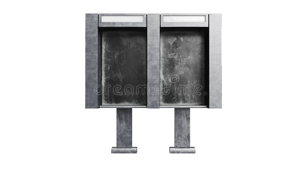 Bhone Booth Banner Board Panel, Front View Stock Illustration ...