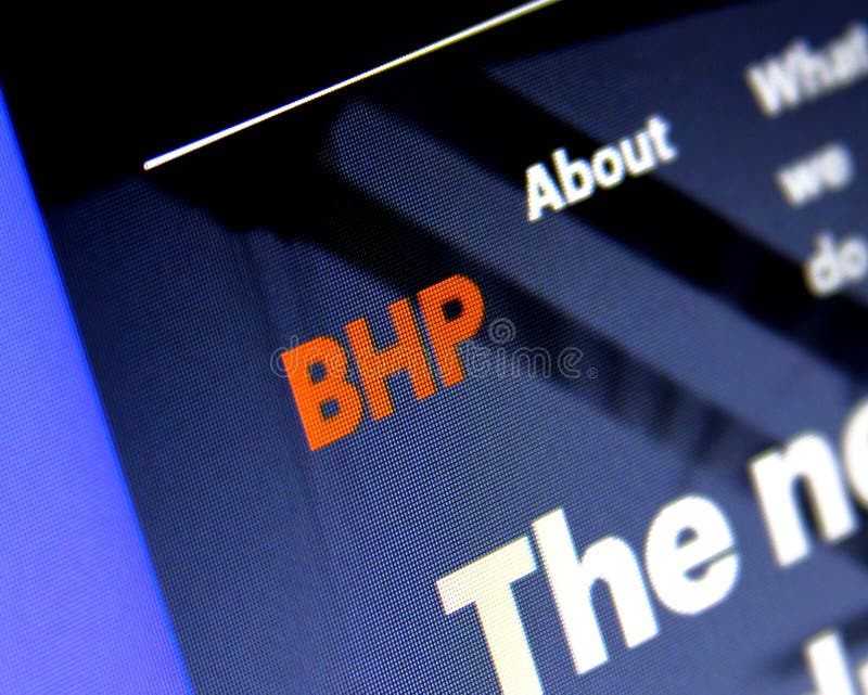 BHP mining company logo editorial stock image. Illustration of group ...
