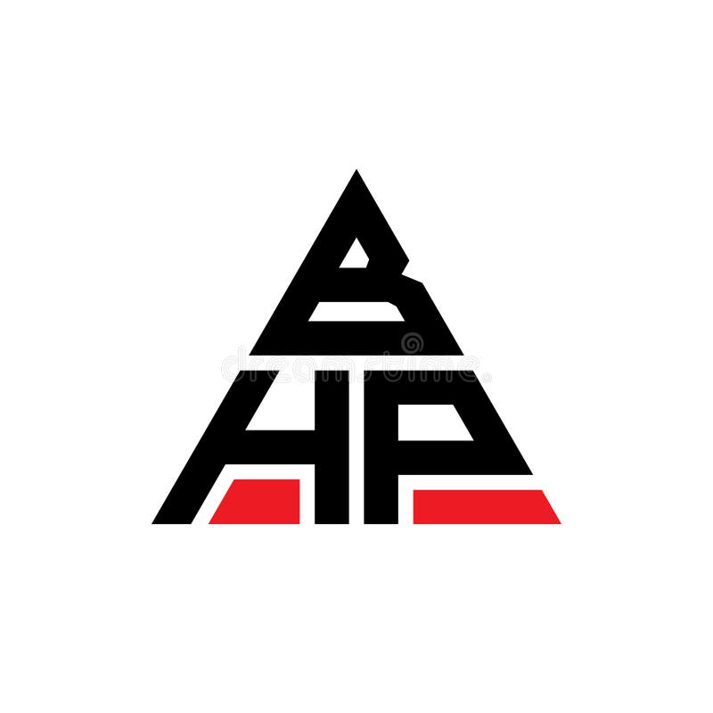 BHP Triangle Letter Logo Design with Triangle Shape. BHP Triangle Logo ...