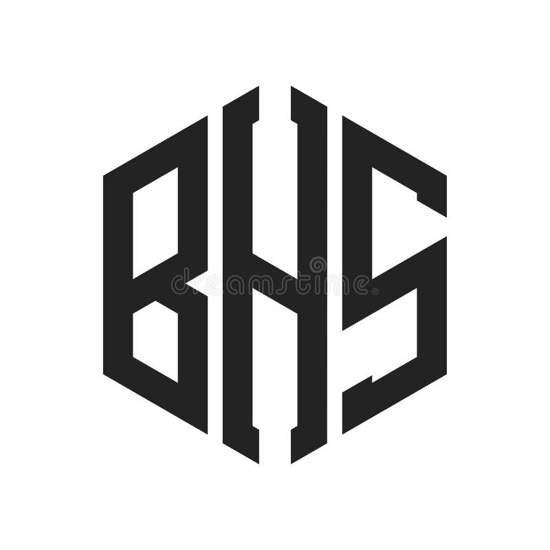 BHS Logo Design. Initial Letter BHS Monogram Logo Using Hexagon Shape ...