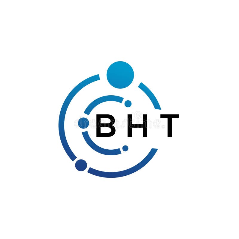 BHT Letter Logo Design on White Background. BHT Creative Initials ...