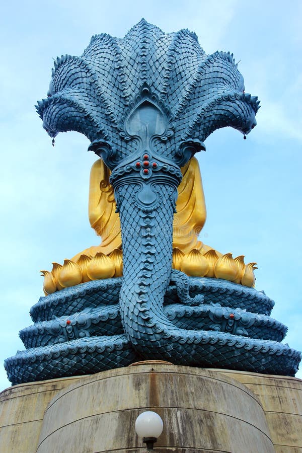 Naja Statue of Chinese Shrine Stock Image - Image of traditional ...