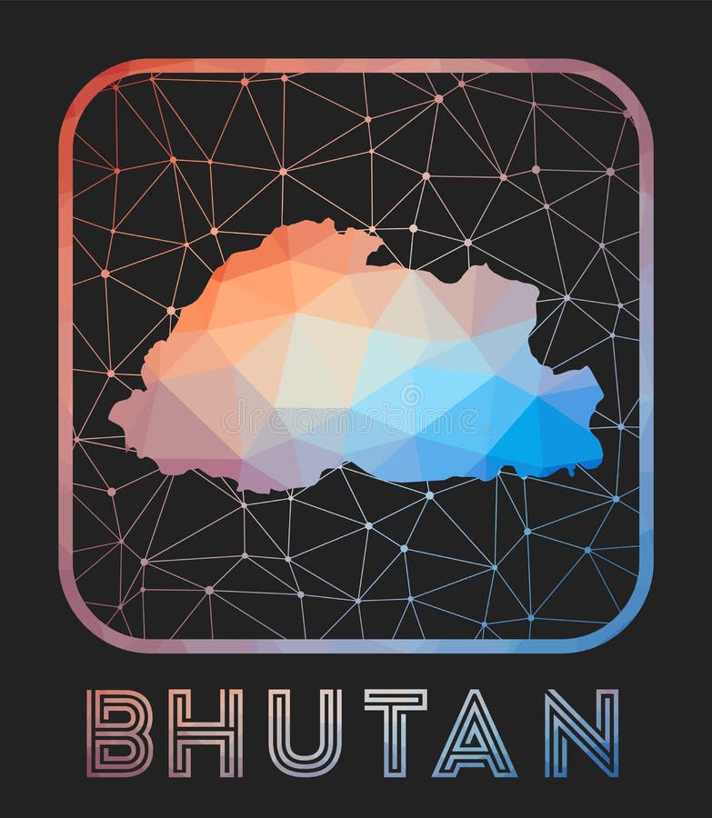 Bhutan map design. stock vector. Illustration of bhutanese - 176797248