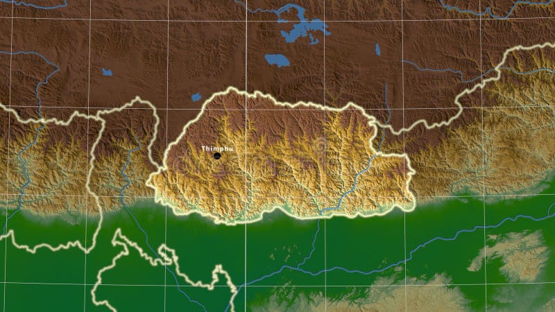 Bhutan - Physical. Composition Stock Illustration - Illustration of ...