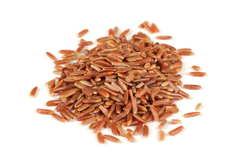 Bhutanese Red Rice Isolated on White Background Stock Photo - Image of ...