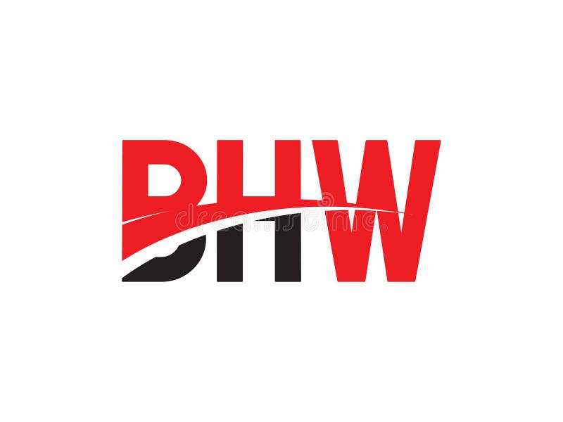 BHW Letter Initial Logo Design Vector Illustration Stock Vector ...