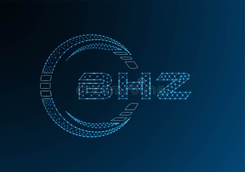 BHZ Low Poly Letter Logo Vector Design. BHZ Stock Illustration ...