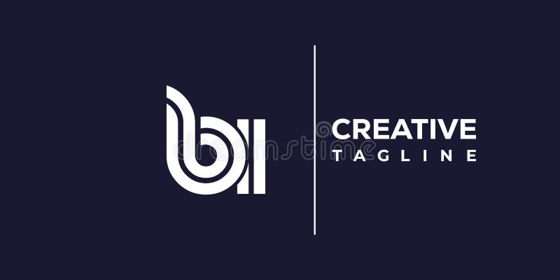 BI abstract logo stock vector. Illustration of simple - 356194396