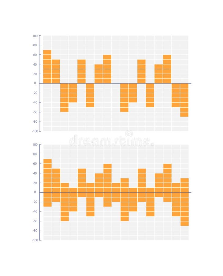 Bi-directional Column Infographic Chart Design Template Set Stock ...