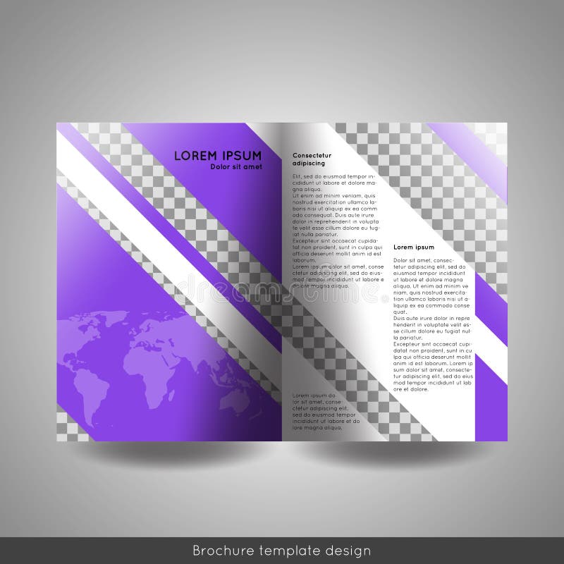 Bi-fold Business Brochure Template Vector Design. Stock Vector ...