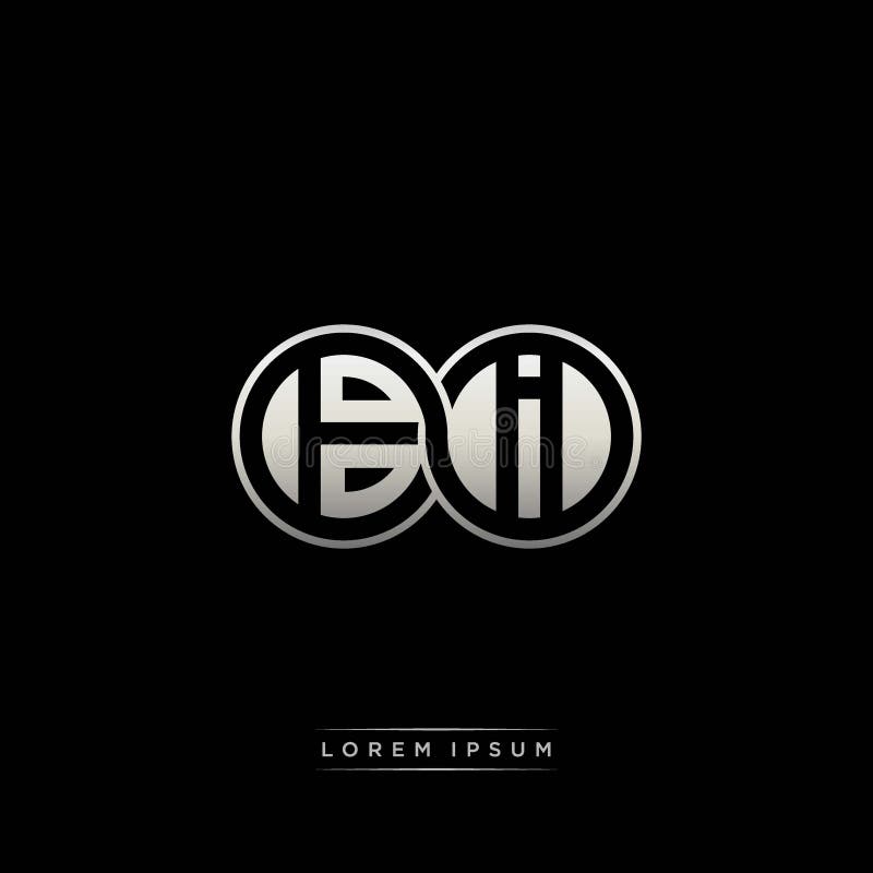 BI Initial Letter Linked Circle Capital Monogram Logo Modern Template ...