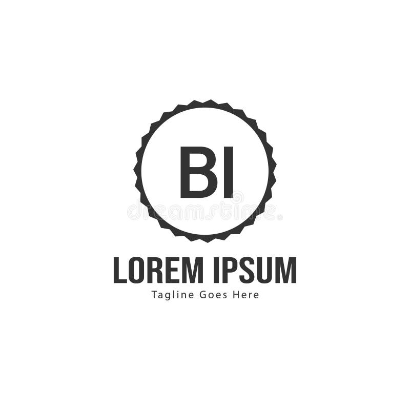 BI Letter Logo Design. Creative Modern BI Letters Icon Illustration ...