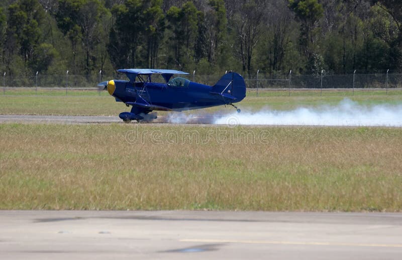 Bi-Plane stock photo. Image of aerobatics, propeller, airfield - 1501662