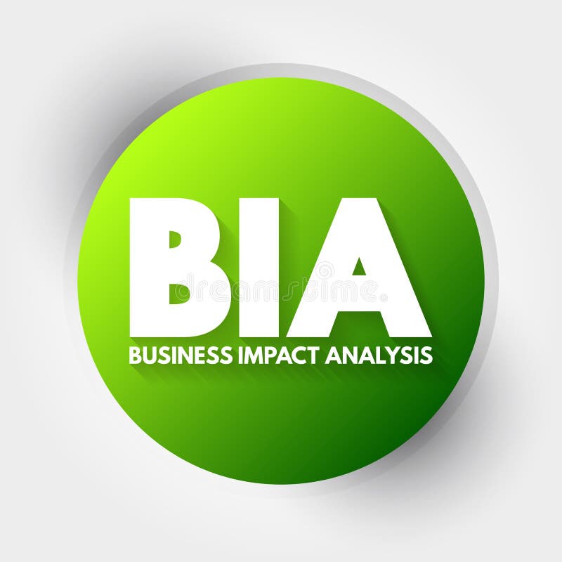 BIA - Business Impact Analysis Acronym, Concept Background Stock ...