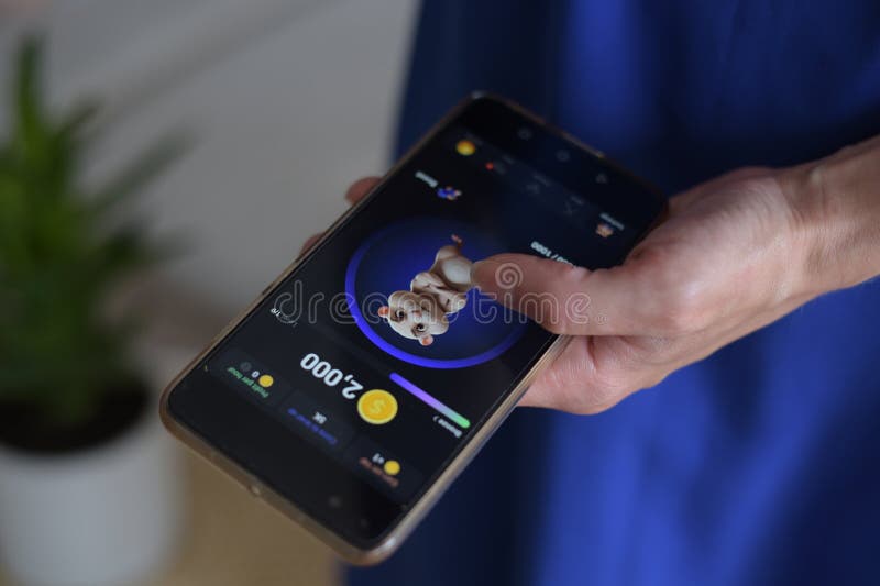 Bialystok, Poland. July 04 2024: Hamster Kombat Telegram Bot on IPhone ...