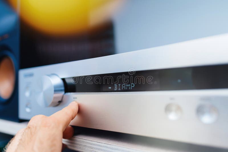 BIAMP Signage on Preamplifier for Advanced Volume Control Stock Photo ...