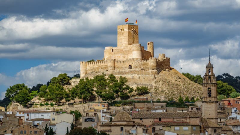 Biar Castle at Top of Hill, Alicante, Spain Stock Photo - Image of ...