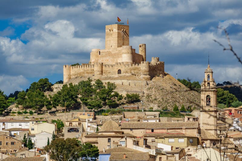 Biar Castle, Alicante, Spain. Stock Image - Image of vintage, tower ...