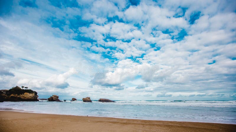 France Landscape Beach Ocean Stock Image - Image of aquitaine, basque ...