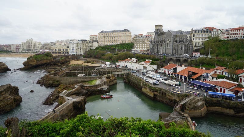 Biarritz, France stock image. Image of signboard, natural - 86524783