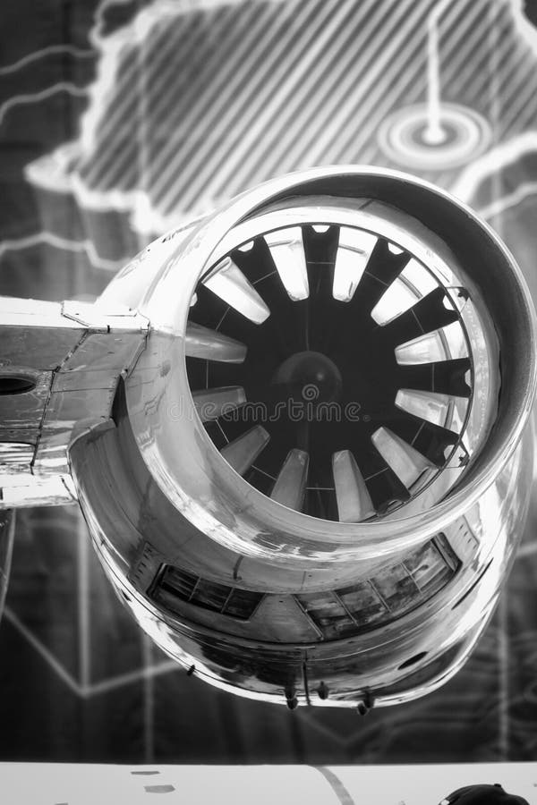 BIAS 2024 - Rear Jet Engine Part Stock Photo - Image of monochrome ...