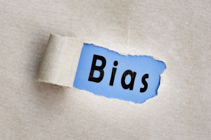 Bias Text on Brown Paper with Torn Hole and Rolled Edge. Stock Photo ...