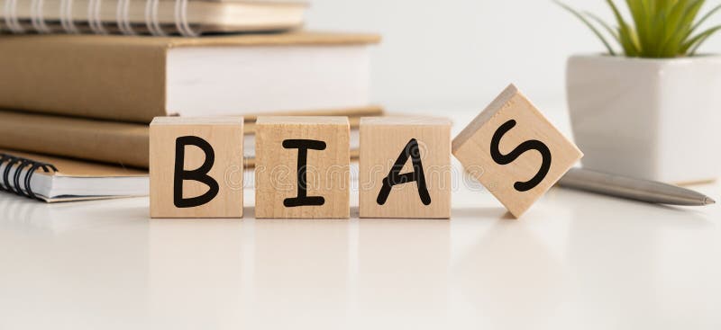 BIAS Written on Wooden Cube on Keyboard with Office Stock Image - Image ...