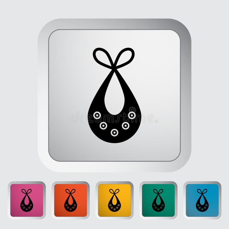 Bib icon stock vector. Illustration of isolated, element - 95521956