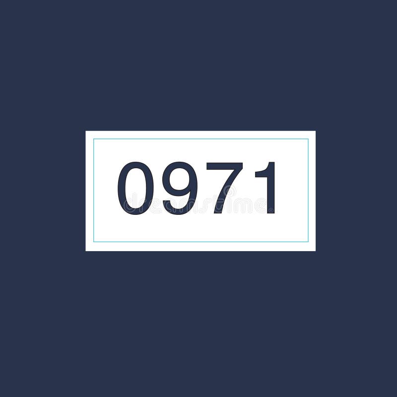 Bib Number. Vector Illustration Decorative Design Stock Vector ...