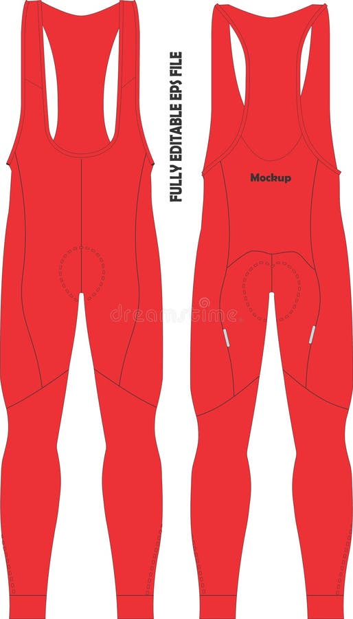 Bib Tights Mockup Illustration Vector Stock Vector - Illustration of ...