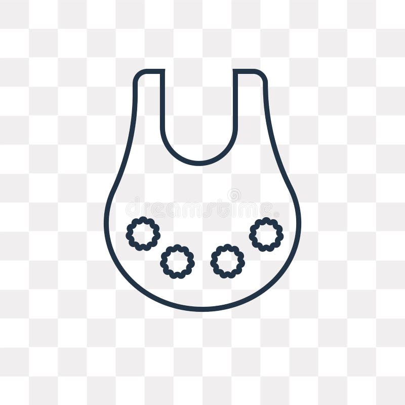 Pacifier Vector Icon Isolated on Transparent Background, Linear Stock Vector - Illustration of ...