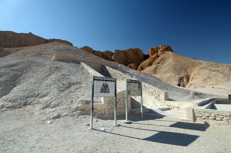 Biban Al Muluk Tomb stock image. Image of hill, beautiful - 6652833