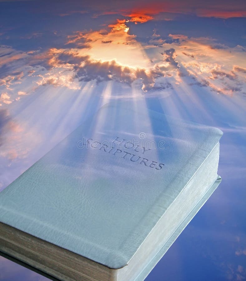 Luce Divina Dello Spiritual Della Bibbia Fotografia Stock - Immagine di ...