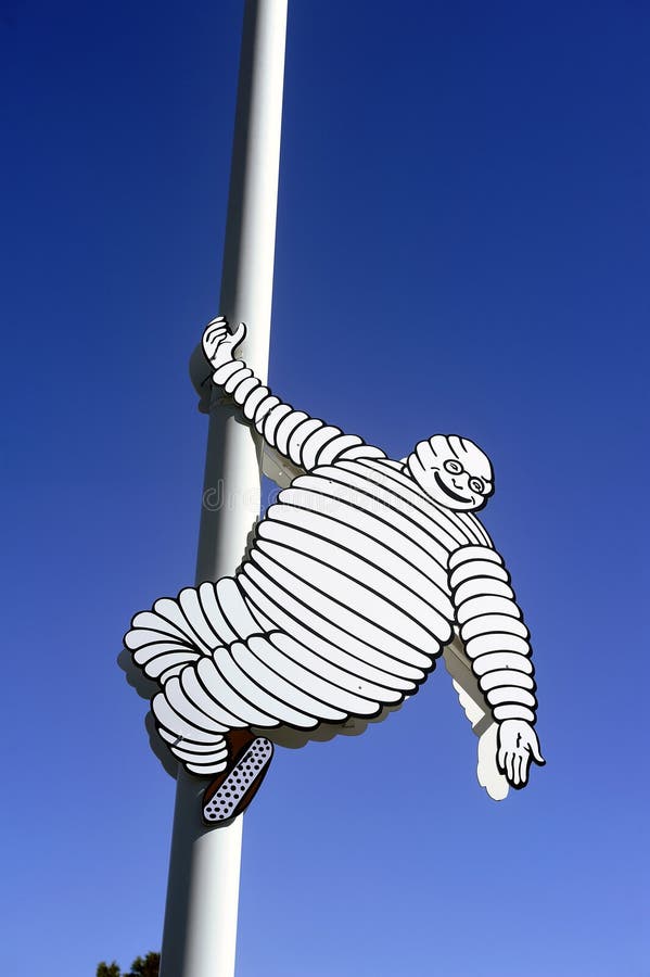 Bibendum En El Poste De Luz Foto editorial - Imagen de aventura ...